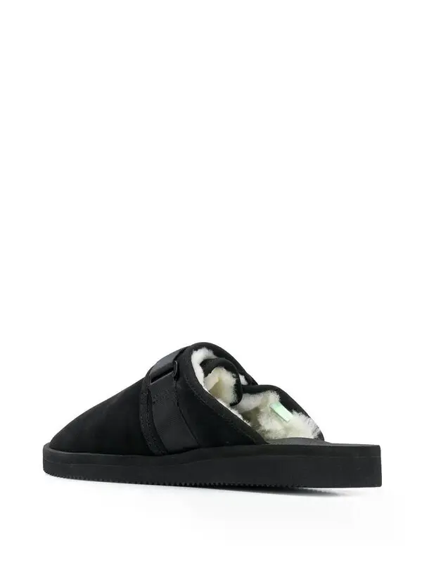 Suicoke Touch Strap Slippers - Black