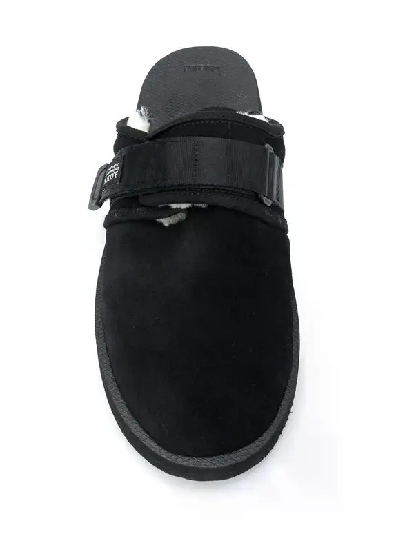 Suicoke Touch Strap Slippers - Black