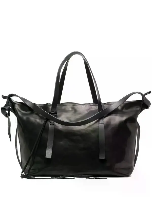 Boris Bidjan Saberi Laces Detail Large Tote Bag - Black