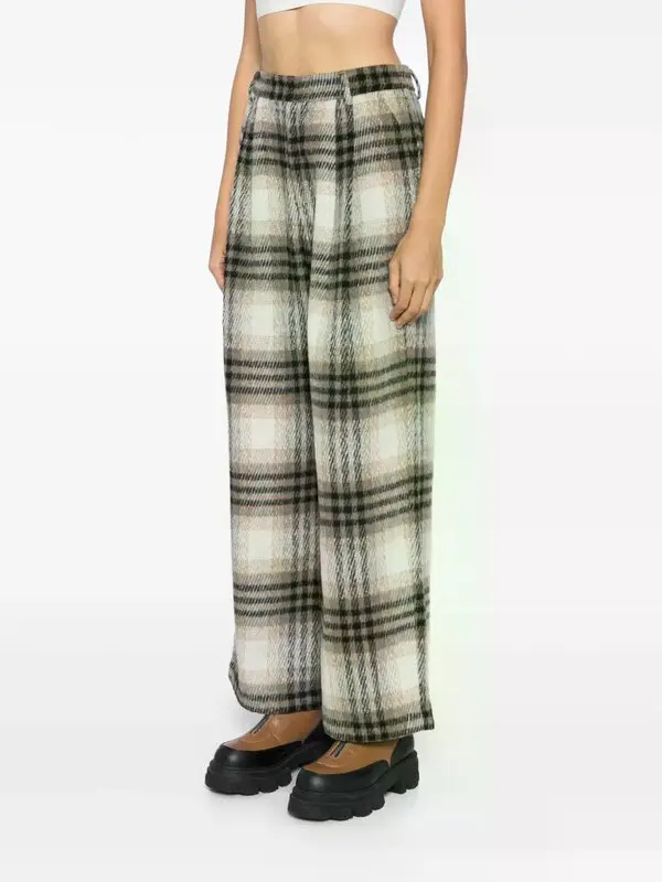 B+AB Check Tucked Trousers