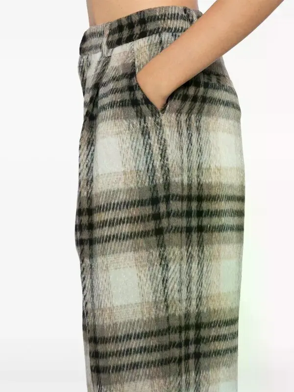 B+AB Check Tucked Trousers