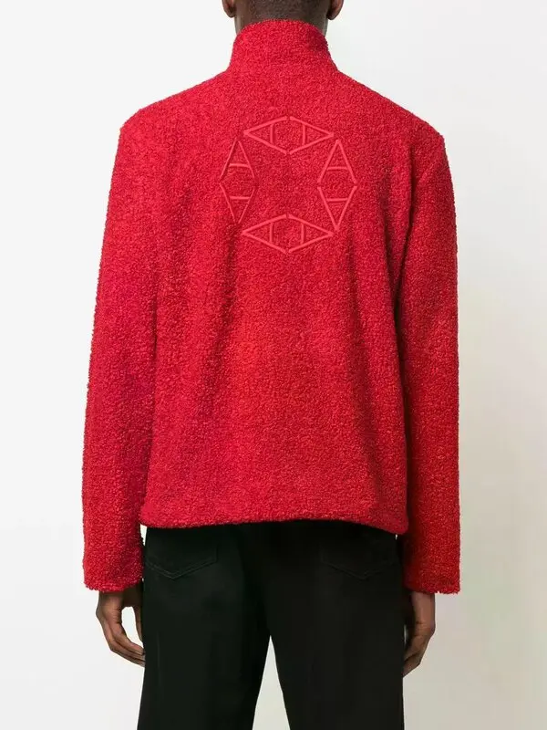 1017 Alyx 9sm Bouclé Half-zip Sweatshirt - Red