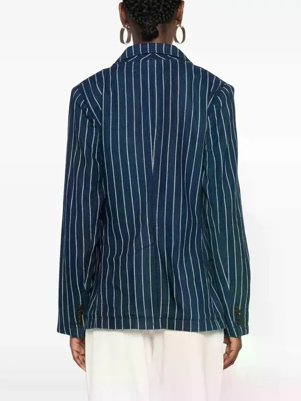 Polo Ralph Lauren Striped Linen-cotton Blend Blazer
