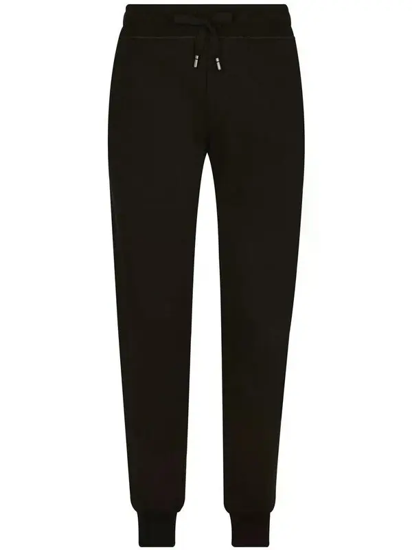 Dolce & Gabbana Logo Patch Track Pants - Black