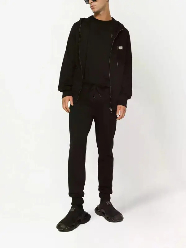 Dolce & Gabbana Logo Patch Track Pants - Black