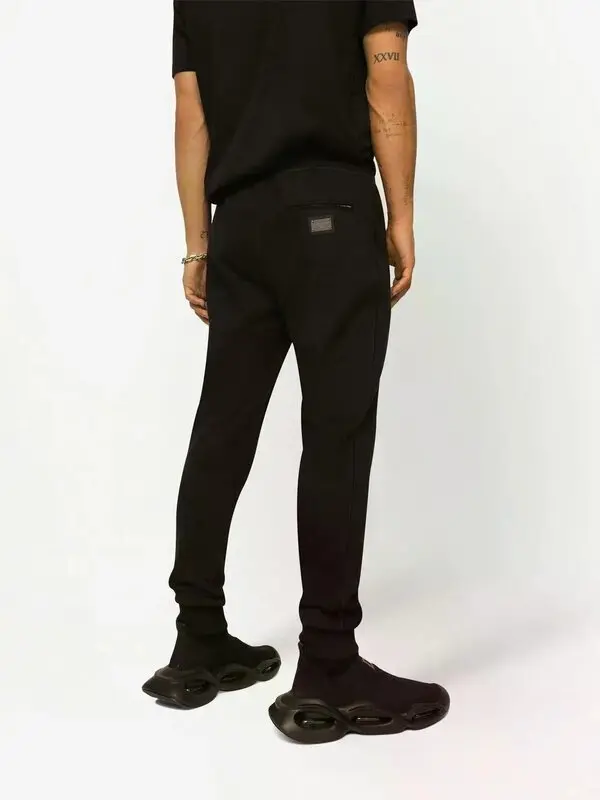 Dolce & Gabbana Logo Patch Track Pants - Black
