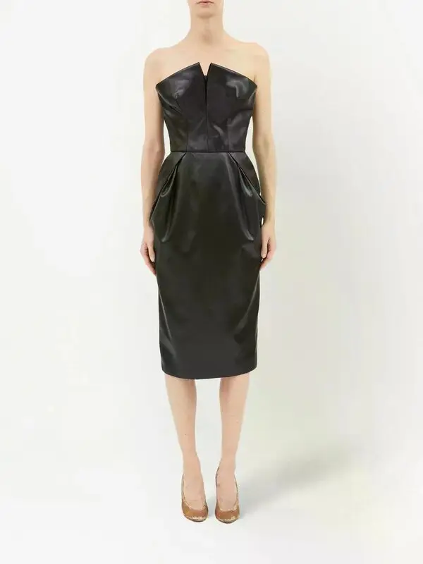 MAISON MARGIELA Cintzed Satin Midi Dress