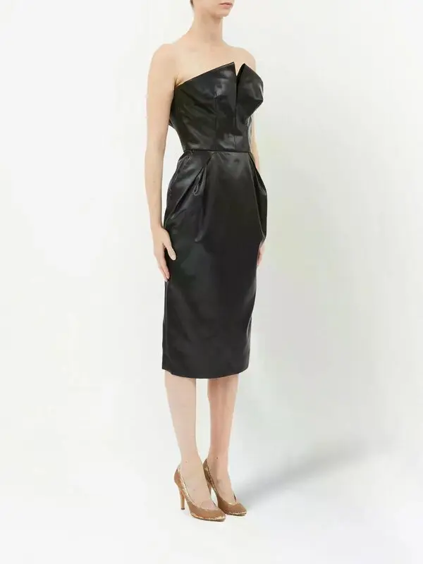 MAISON MARGIELA Cintzed Satin Midi Dress