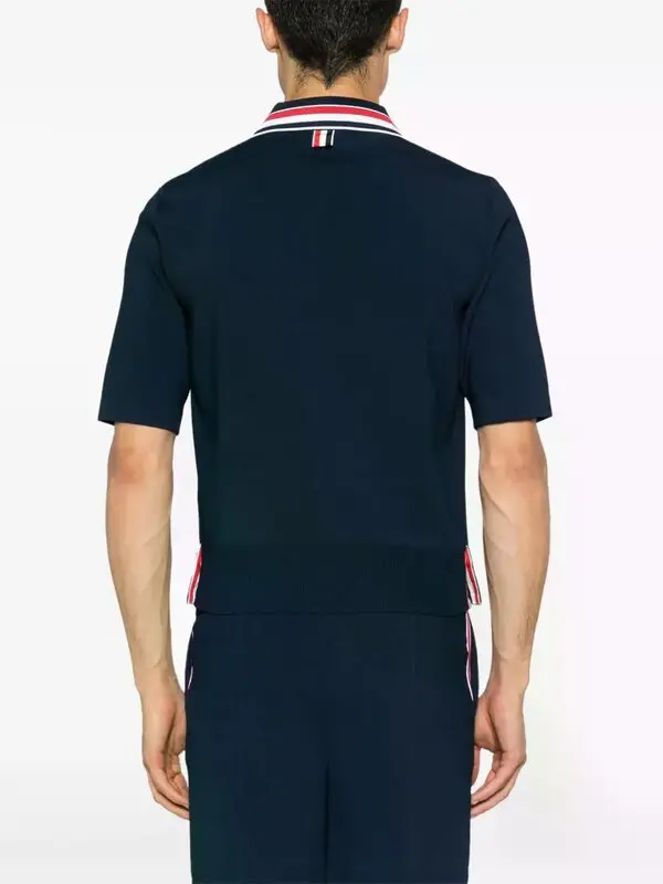 Thom Browne Rwb-stripe Polo Shirt