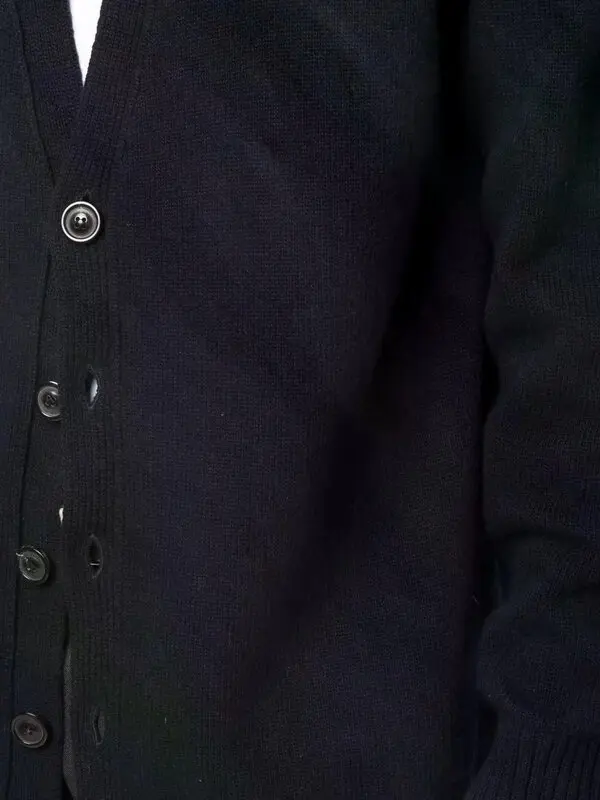 MAISON MARGIELA Oversized Knit Cardigan - Blue
