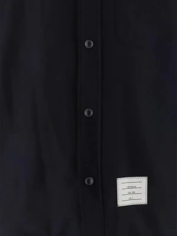 Thom Browne Flannel Tonal 4-bar Shirt Jacket