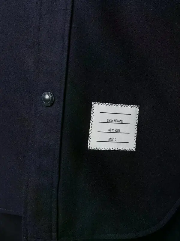 Thom Browne Flannel Tonal 4-bar Shirt Jacket