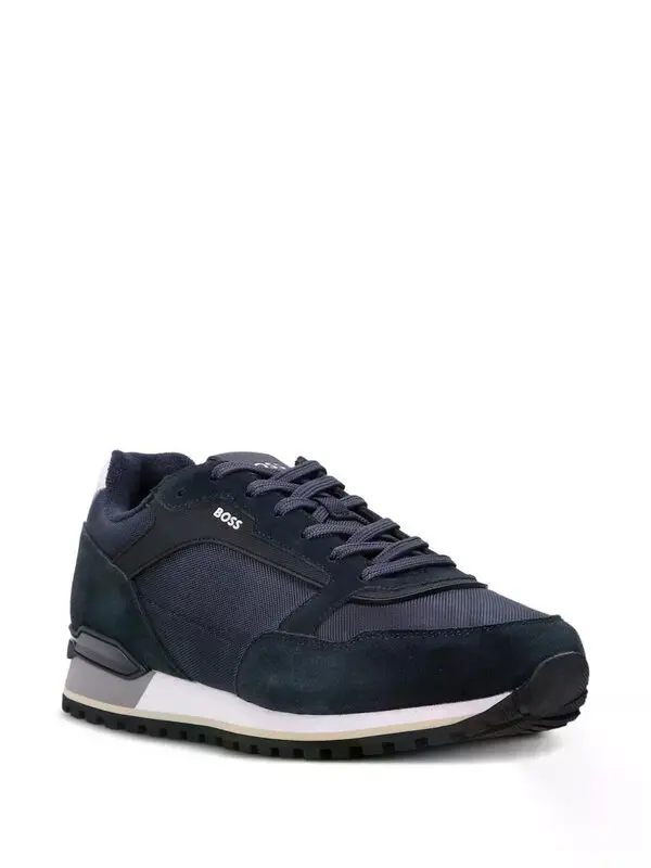 BOSS Suede-trimmed Mesh Sneakers