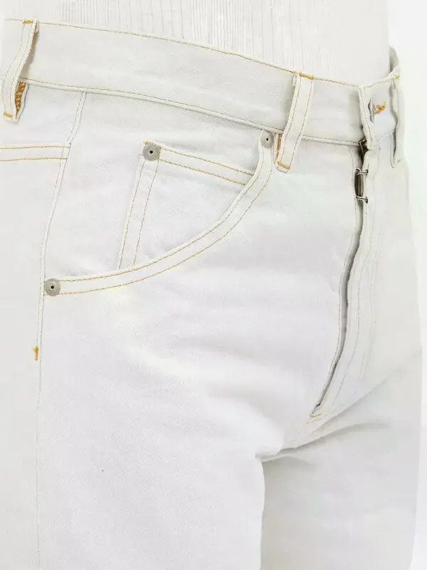 MAISON MARGIELA Ice Cotton Denim Straight Leg Jeans