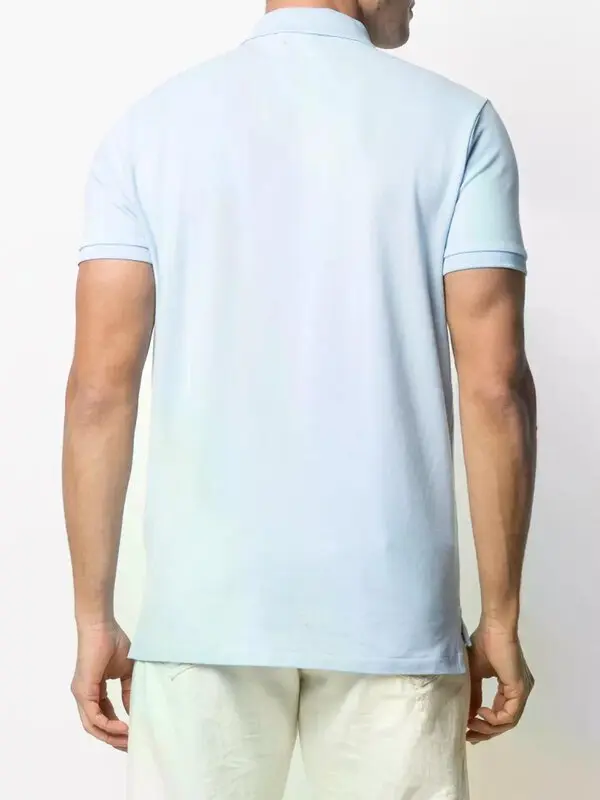 Polo Ralph Lauren Logo Embroidered Polo Shirt - Blue