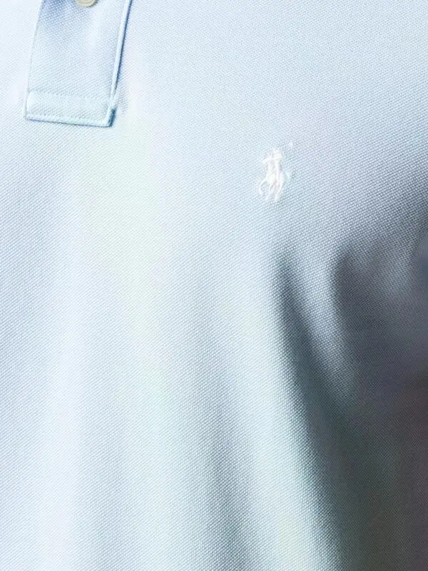 Polo Ralph Lauren Logo Embroidered Polo Shirt - Blue