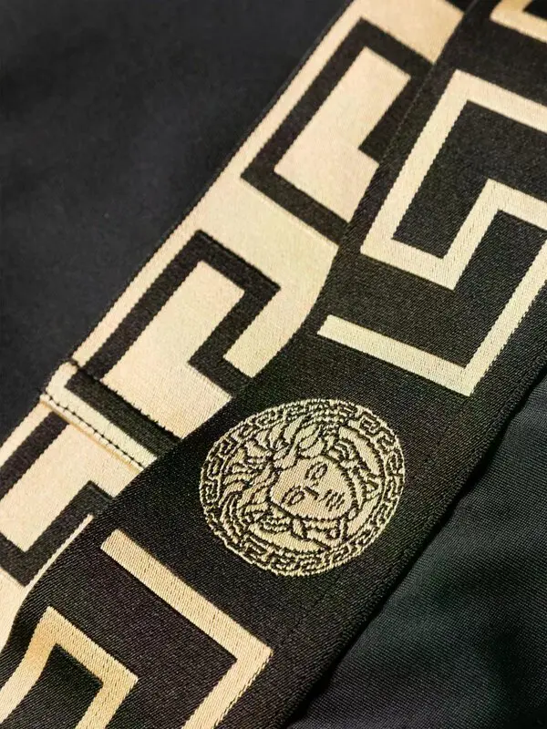 Versace Nylon-blend Swim Briefs With Medusa Motif - Black