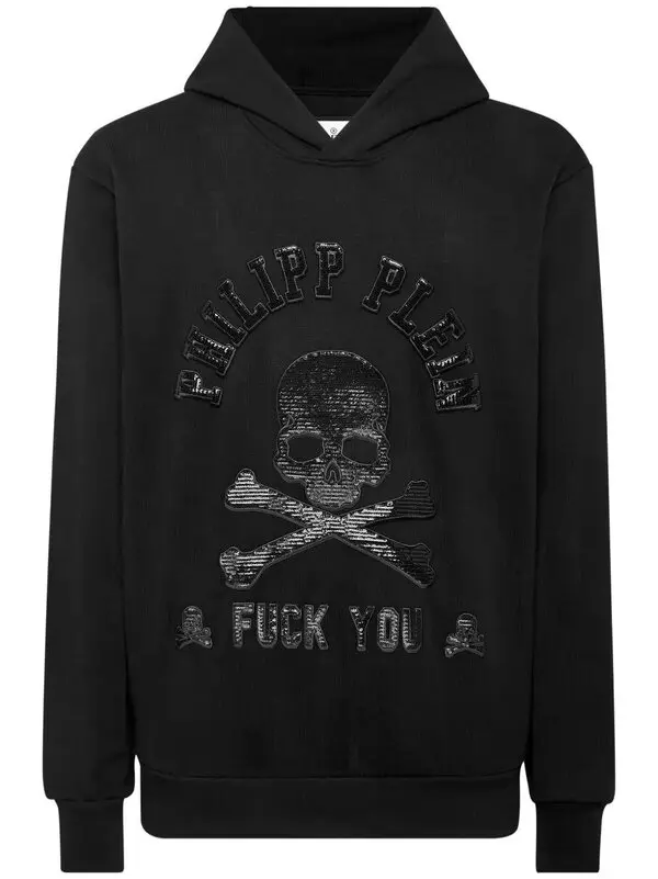 Philipp Plein Skull-print Cotton Hoodie
