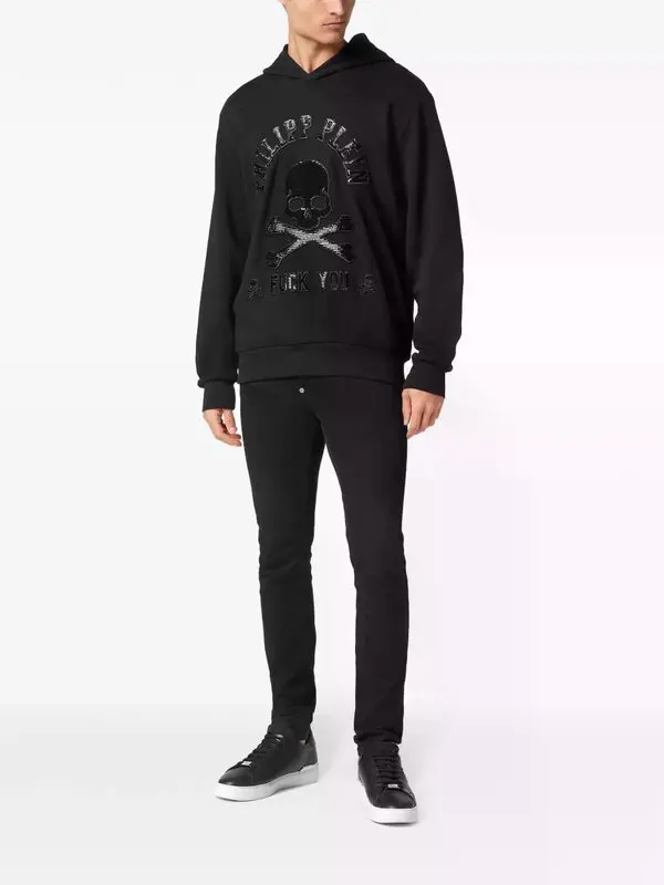 Philipp Plein Skull-print Cotton Hoodie