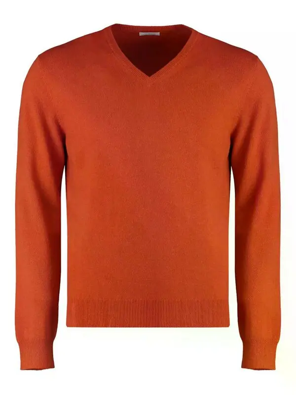 Malo Ribbed V-neck Sweater