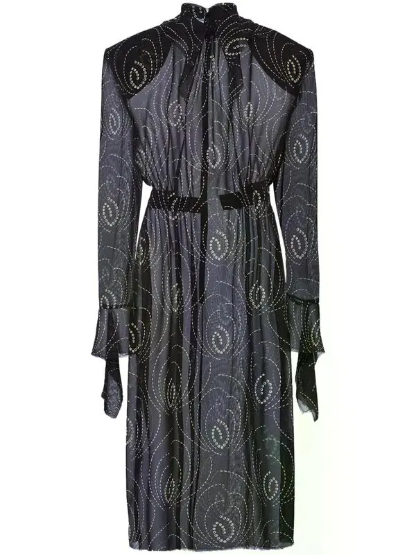 Prada Printed Georgette Dress