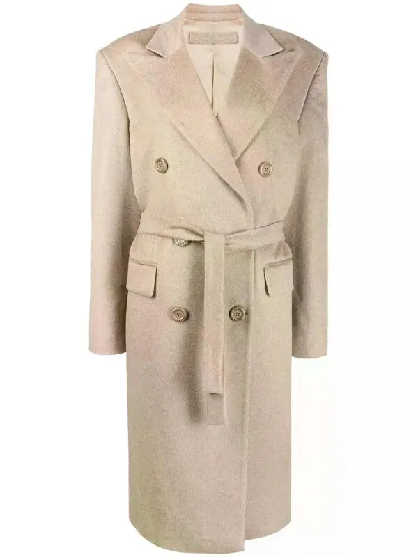 ALMAZ Double-breasted Belted Coat