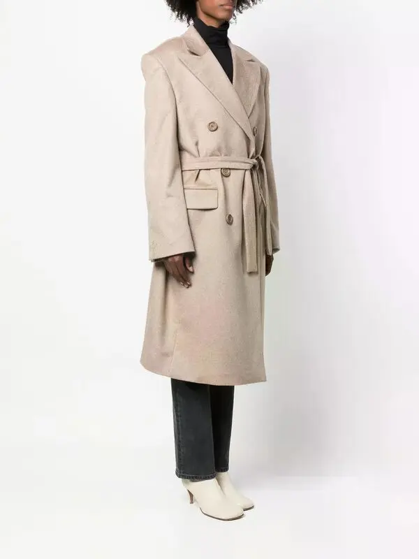 ALMAZ Double-breasted Belted Coat