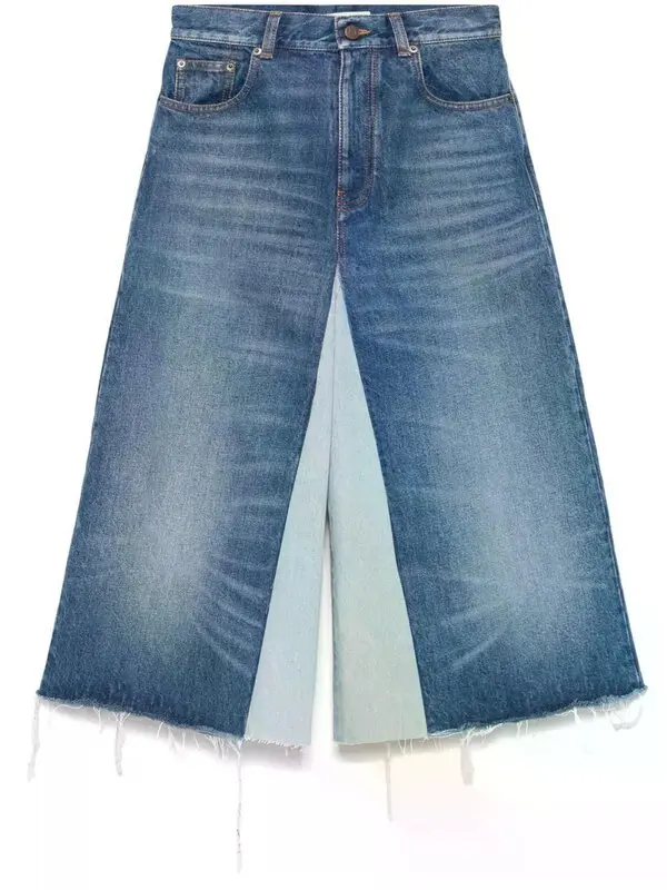 Chloé Patchwork Denim Shorts