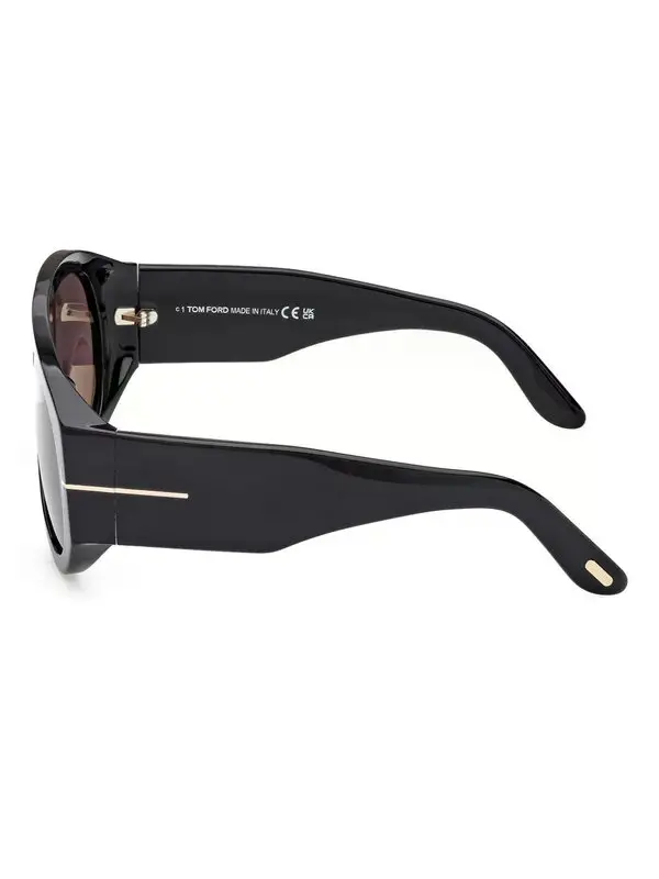 TOM FORD Pilot-frame Sunglasses - Black