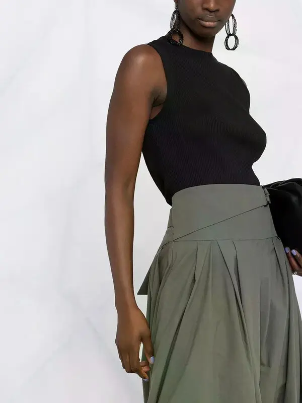 Brunello Cucinelli Contrast-stitch Vest Top - Black