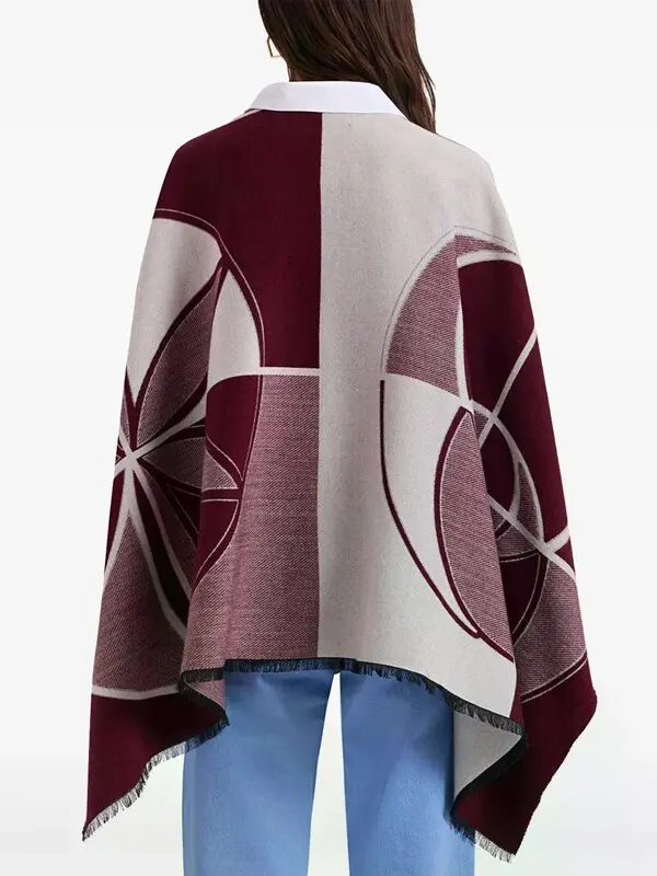 La DoubleJ Logo-print Cape