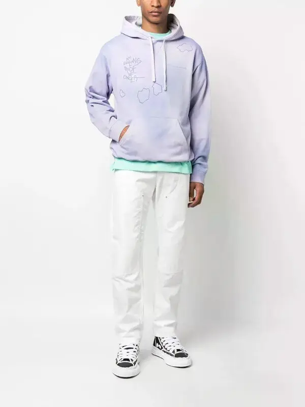 OBJECTS IV LIFE Graphic-print Faded Hoodie