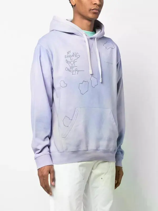 OBJECTS IV LIFE Graphic-print Faded Hoodie