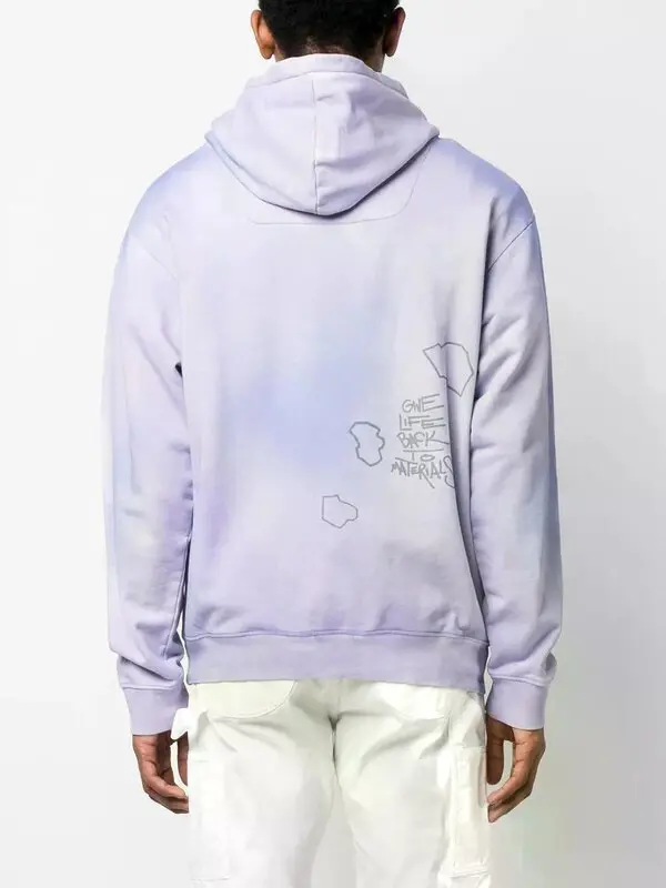 OBJECTS IV LIFE Graphic-print Faded Hoodie