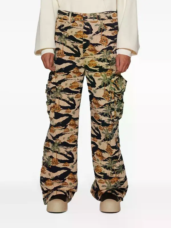 Amiri M65 Repeat Palm Baggy Cargo Pants