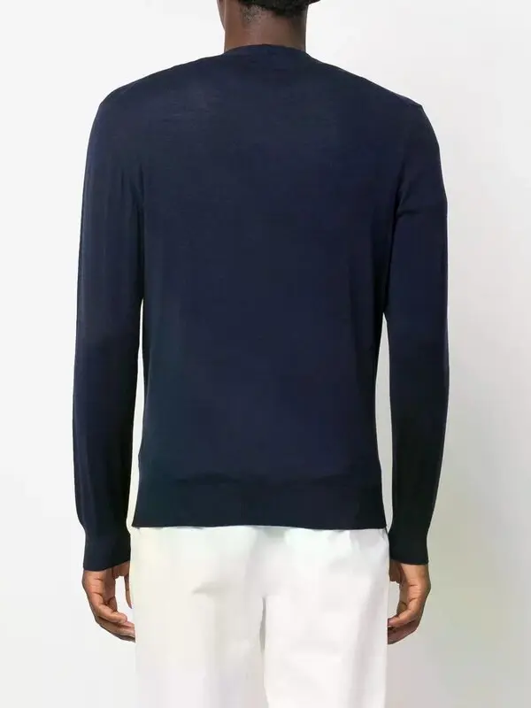 Colombo Button-down Knit Cardigan - Blue