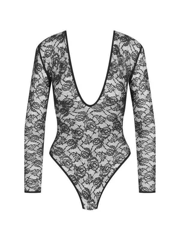 MAISON CLOSE Flashback V-neck Bodysuit