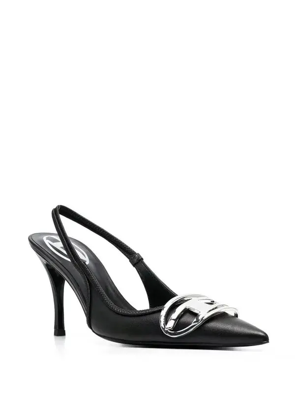 DIESEL® D-venus 80mm Leather Slingback Pumps