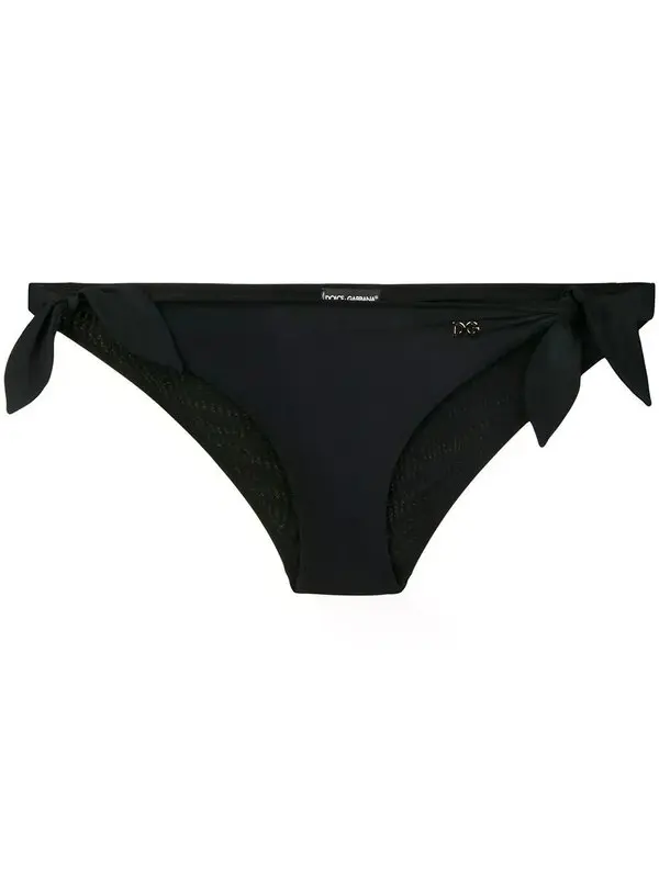 Dolce & Gabbana Side-tie Bikini Bottom - Black