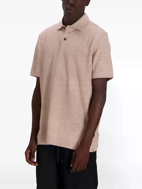 BOSS Mélange-effect Short-sleeve Polo Shirt