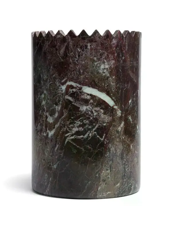 EDITIONS MILANO Triangoli Levanto Marble Vase - Red