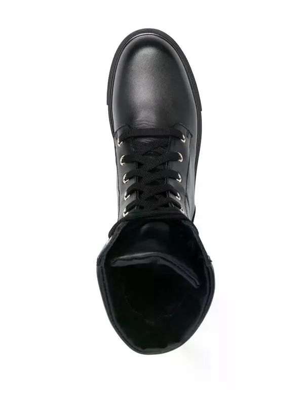 BALDININI Leather Combat Boots