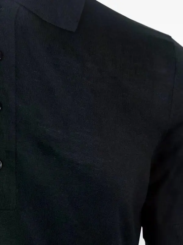 PAOLO PECORA Fine-knit Polo Shirt