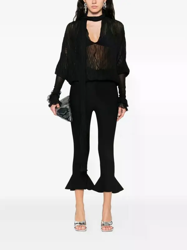 Blumarine Pleated Silk Blouse
