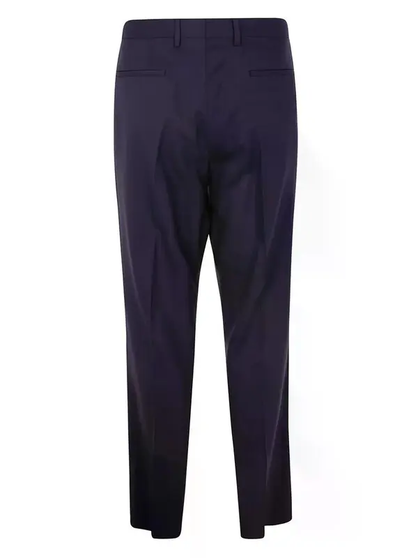Paul Smith Pressed-crease Tapered Trousers - Purple
