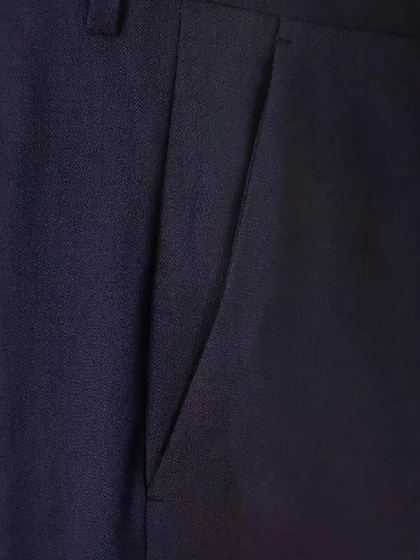 Paul Smith Pressed-crease Tapered Trousers - Purple