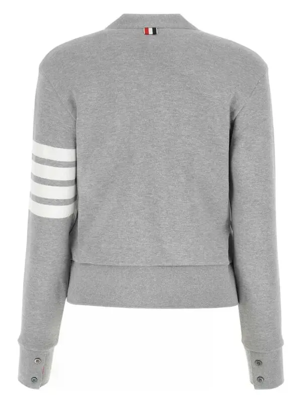 Thom Browne 4-bar Stripe Cardigan - Grey