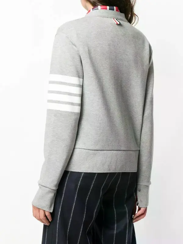 Thom Browne 4-bar Stripe Cardigan - Grey