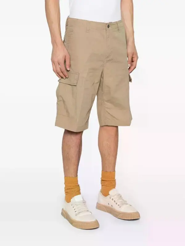 Carhartt Work In Progress Logo-patch Cargo Shorts - Brown