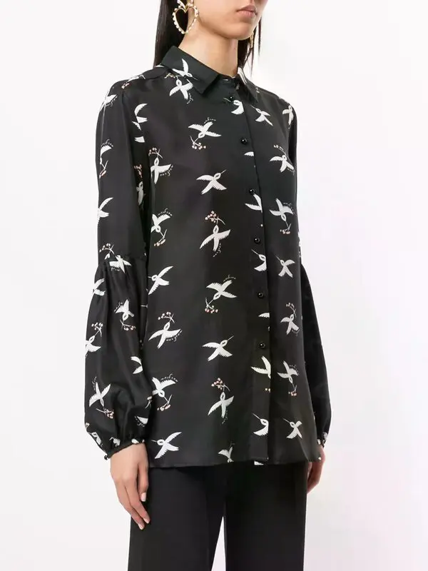 MACGRAW St. Clair Bird Print Blouse